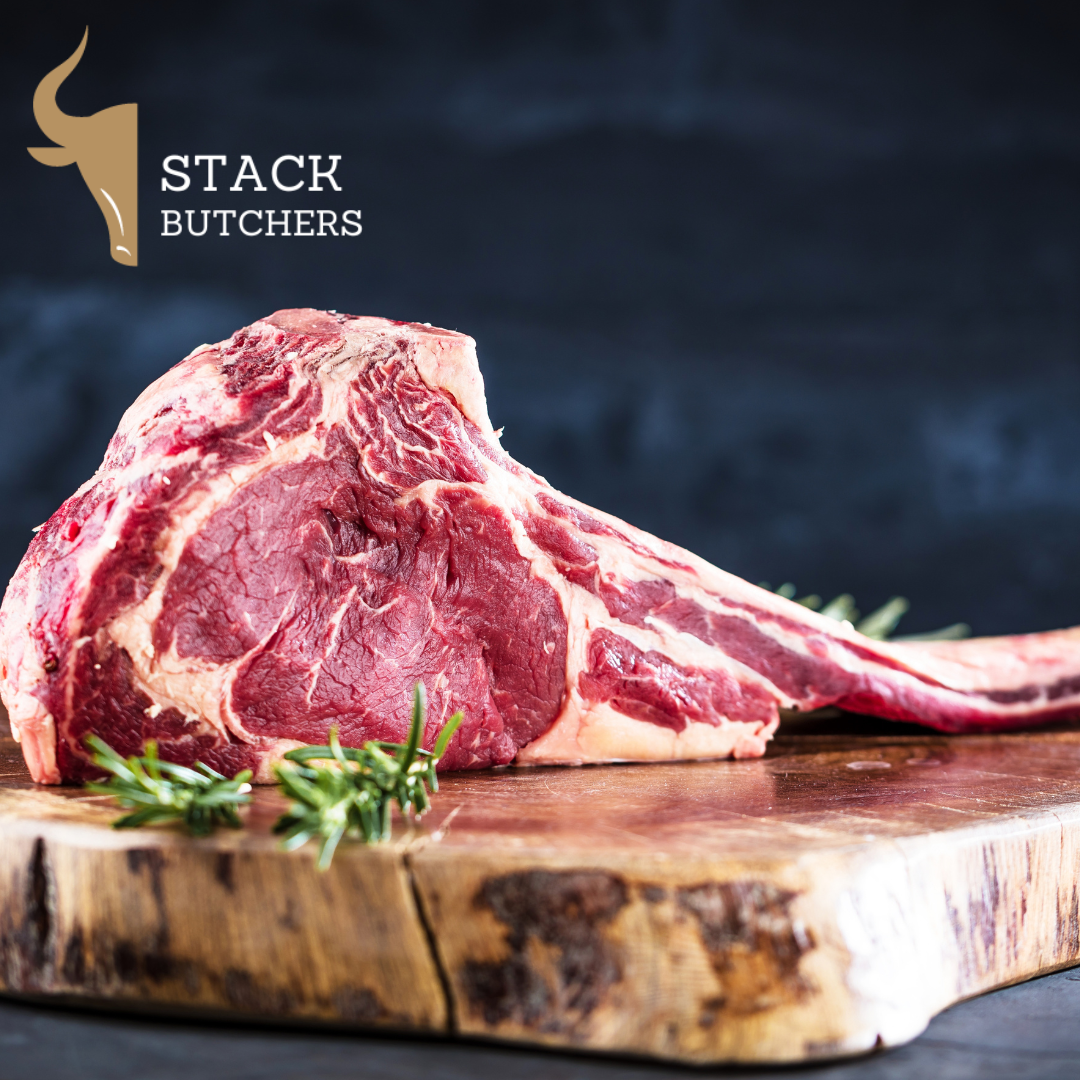 Dry aged Tomahawk steak – Stack Butchers